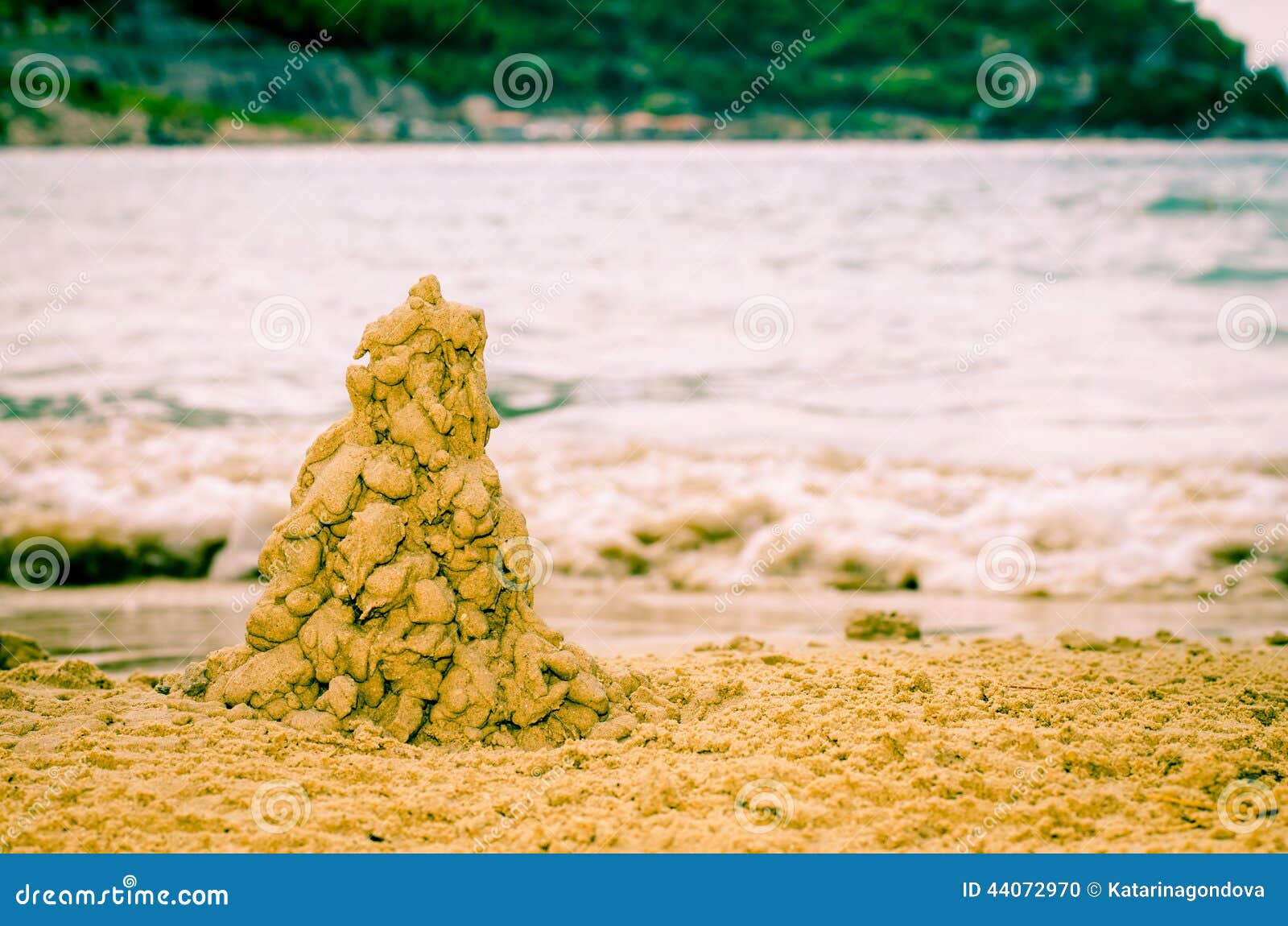 Sand tree stock photo. Image of christmas, seaside, postcard - 44072970