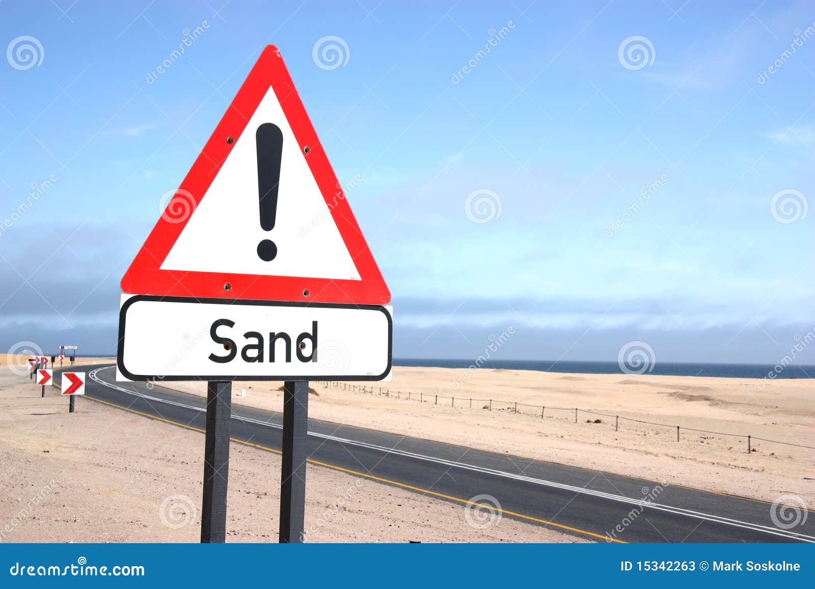 Sand Warning Sign Picture. Image: 15342263