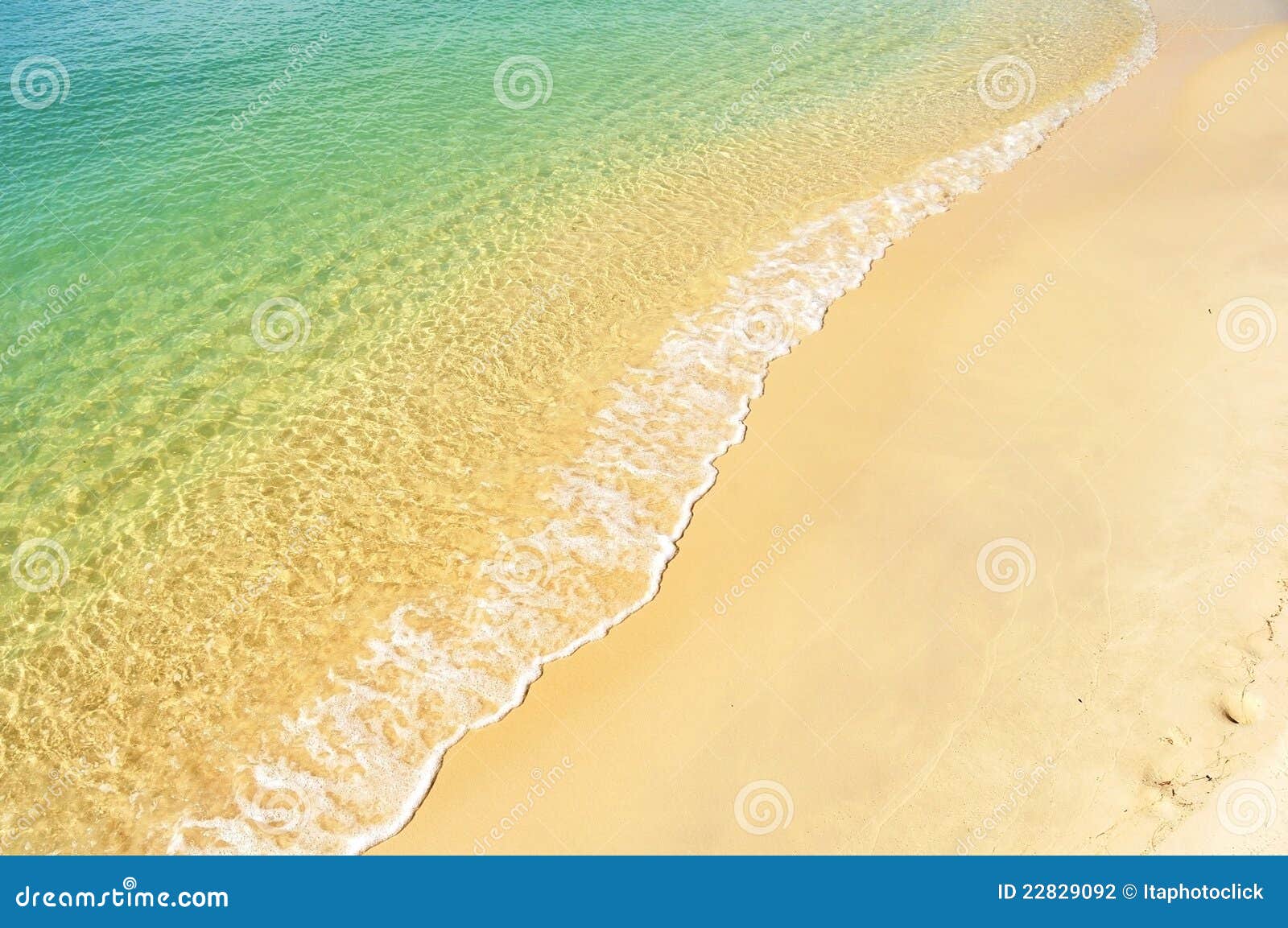 Sand and water. stock photo. Image of peace, caribbean - 22829092