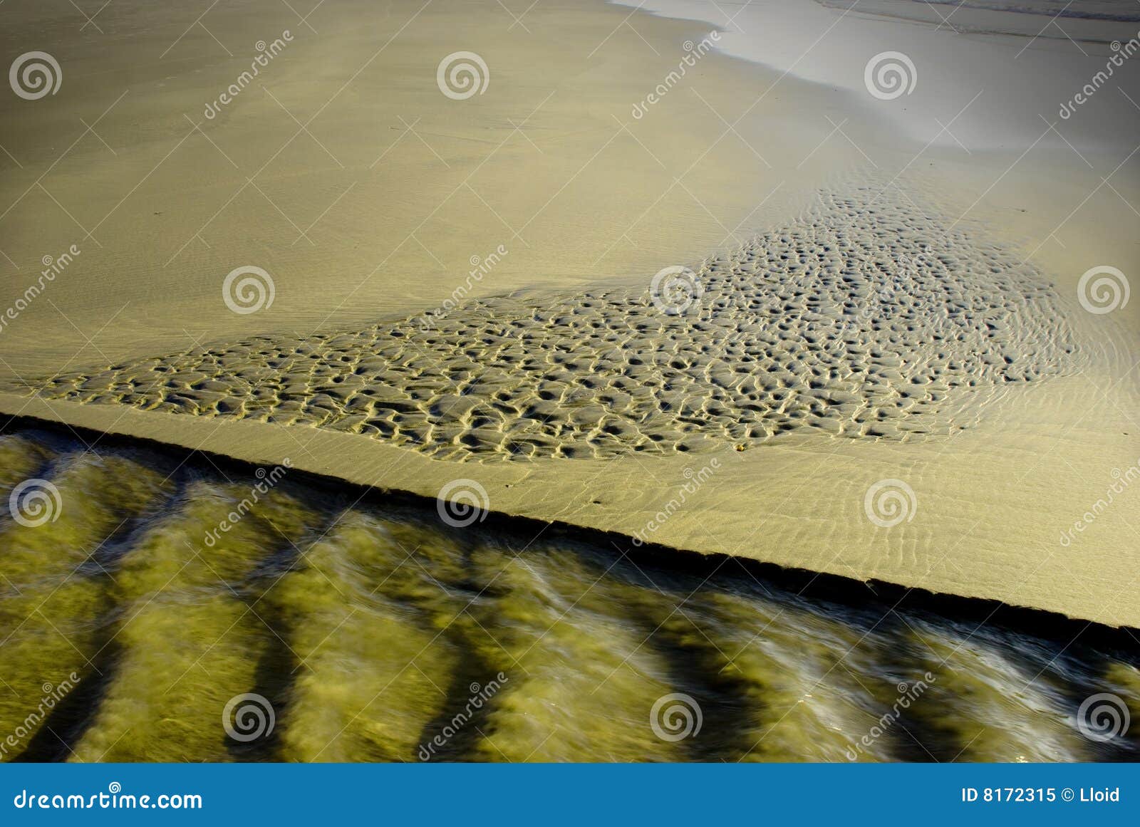 Sand And Water Picture. Image: 8172315