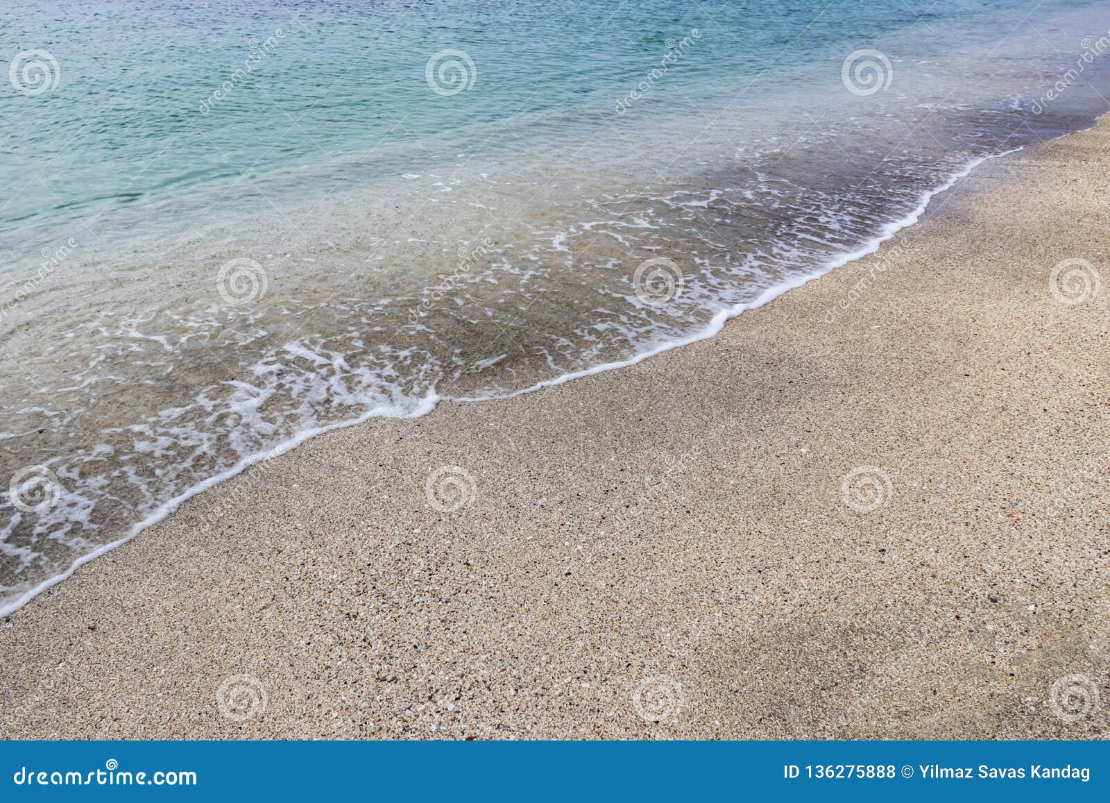 Sand and Waves in the Beach Stock Photo - Image of tropical, lines ...