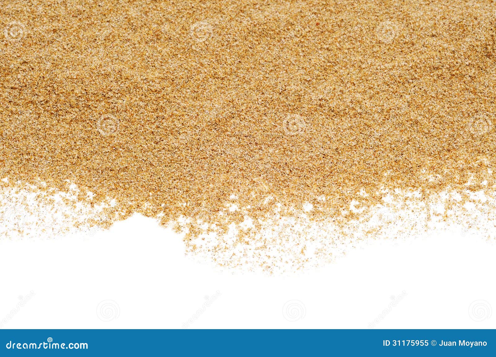Sand on a white background stock image. Image of copy - 31175955