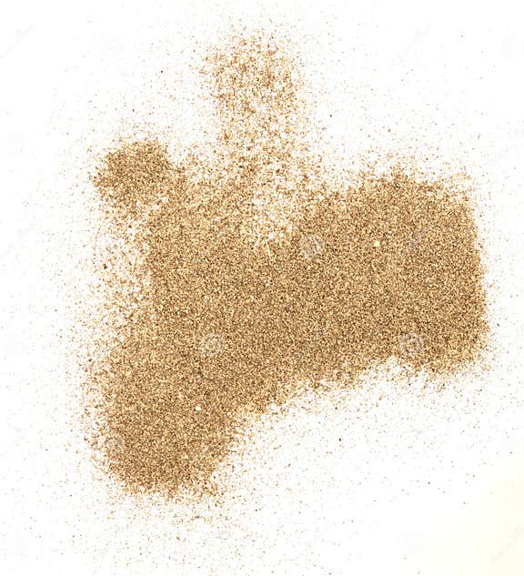 Sand on white stock photo. Image of sand, particle, isolated - 75844092