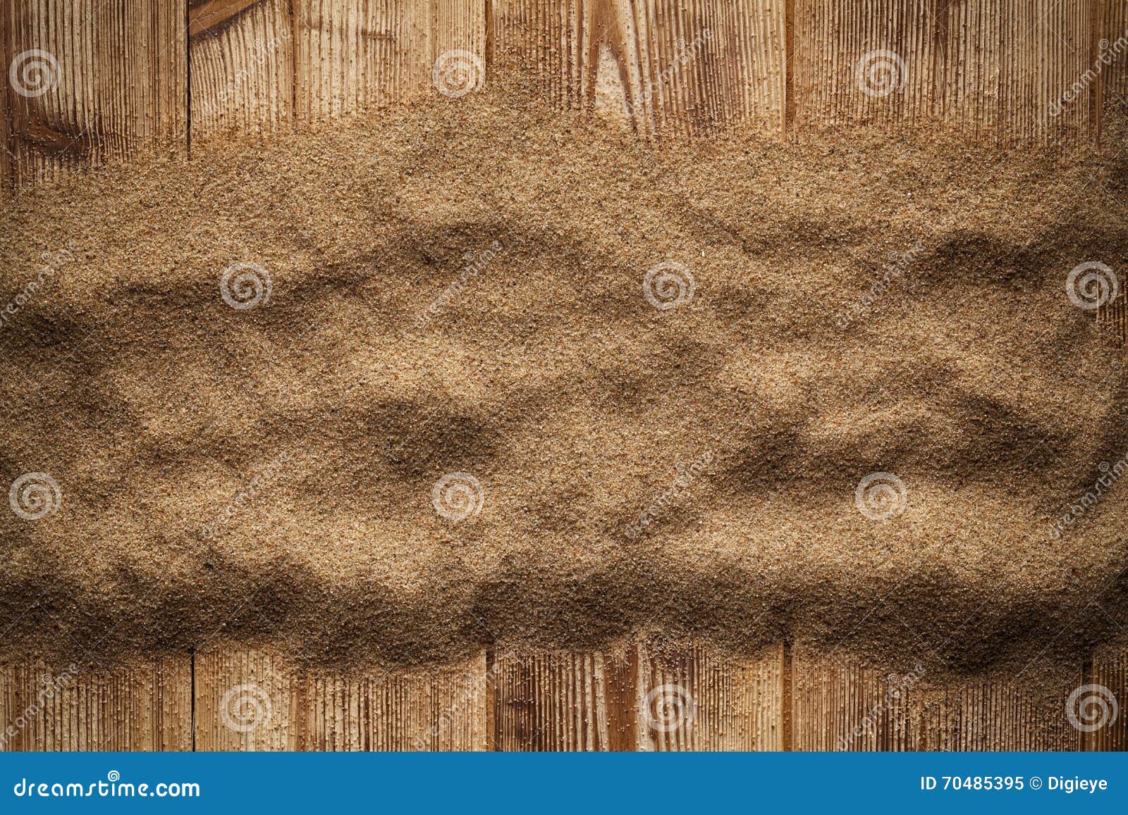 Sand on wooden table stock image. Image of wall, sand - 70485395
