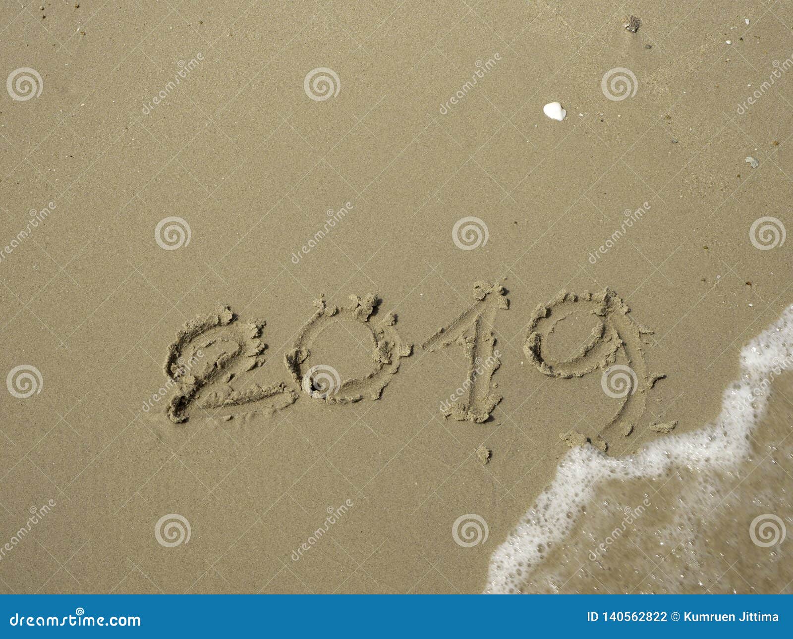 Sand Written Numbers on Beach Stock Photo - Image of coastline ...