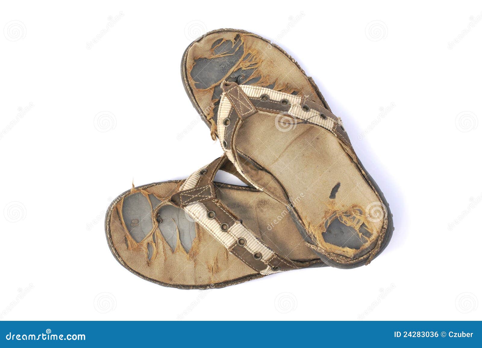 Sandalias viejas foto de archivo. Imagen de blanco, viajero - 24283036