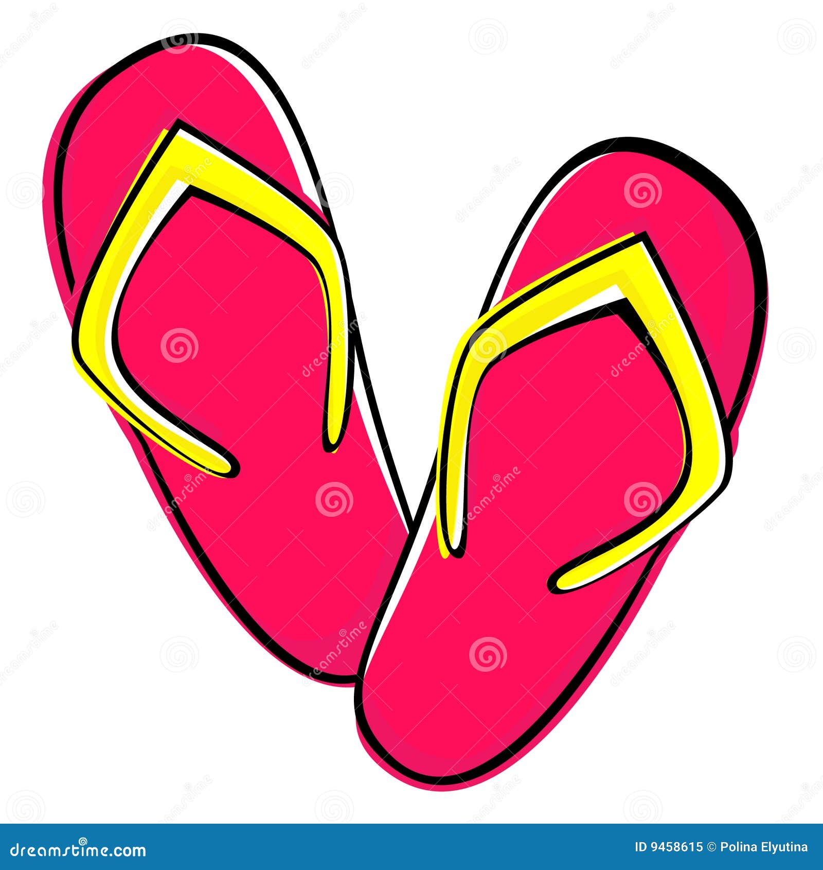 Sandals Cartoon Vector | CartoonDealer.com #9458615