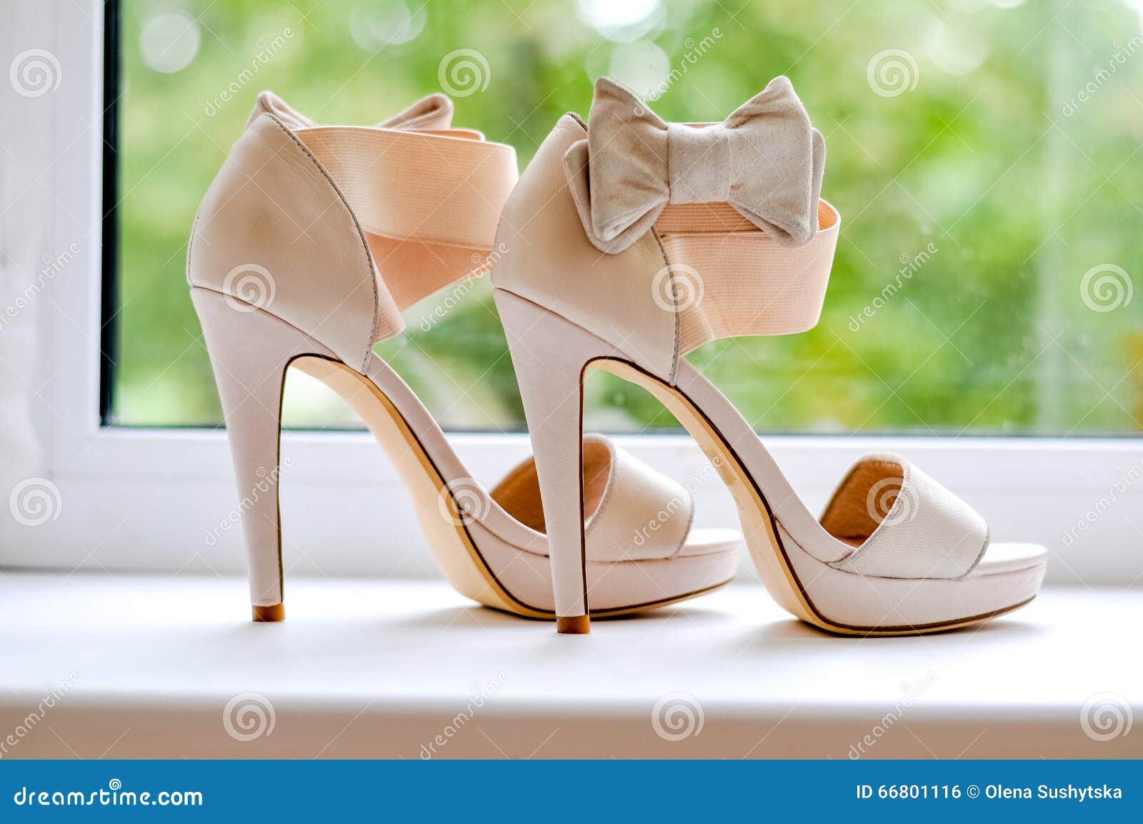 Sandals are a Bride on the Window Stock Photo - Image of fashion ...