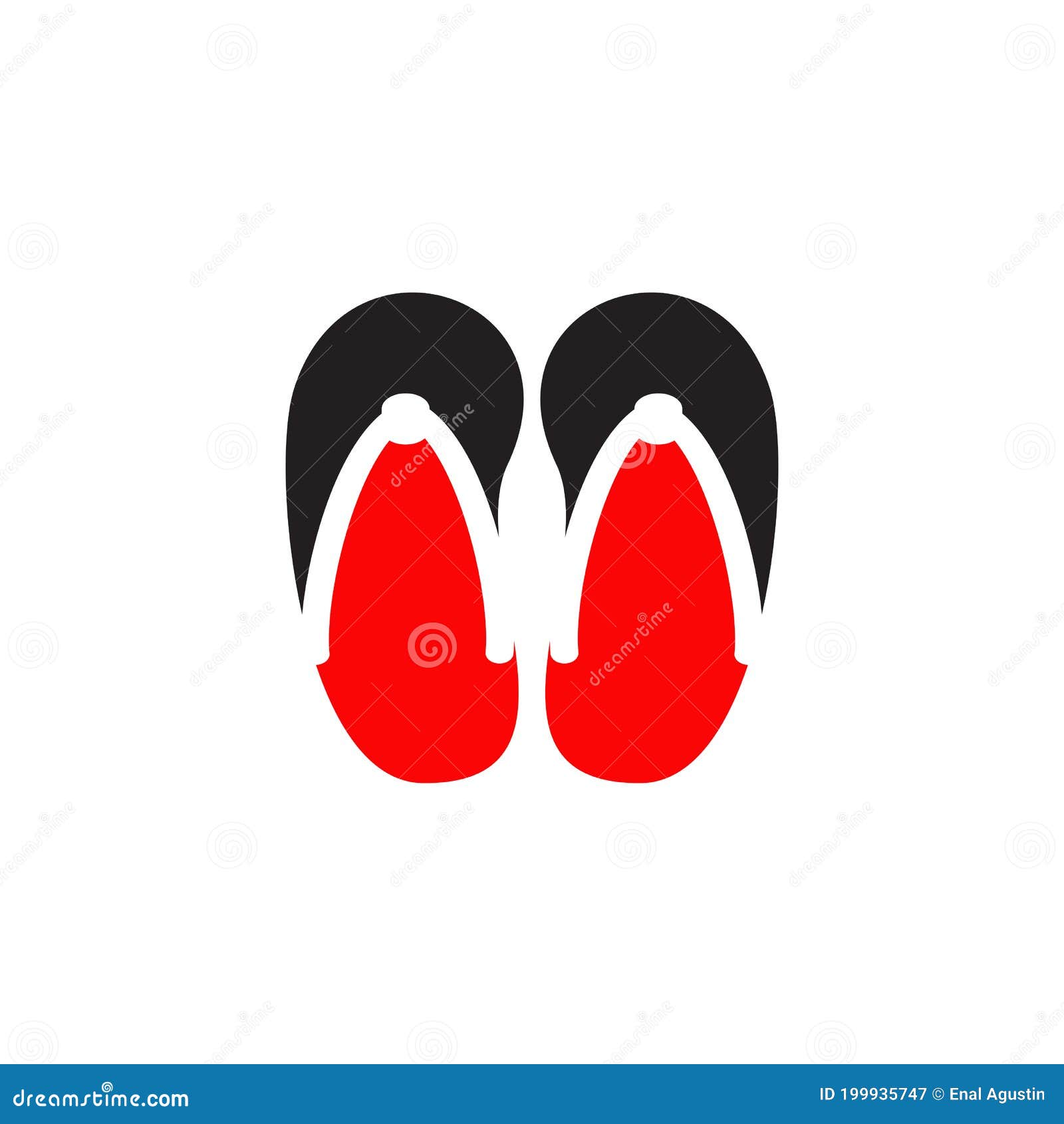 Sandals Icon Logo Design Template Stock Vector - Illustration of design ...