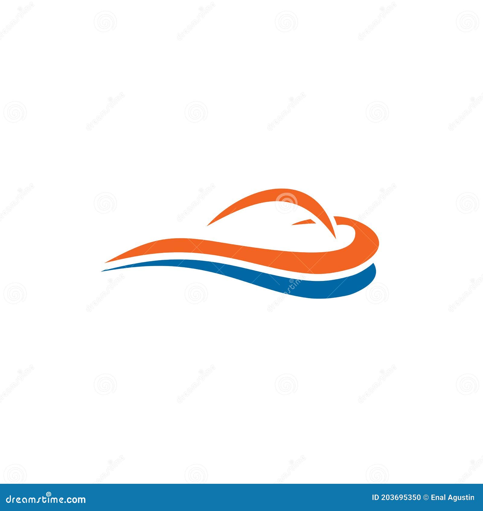 Sandals Icon Logo Design Template Stock Illustration - Illustration of ...