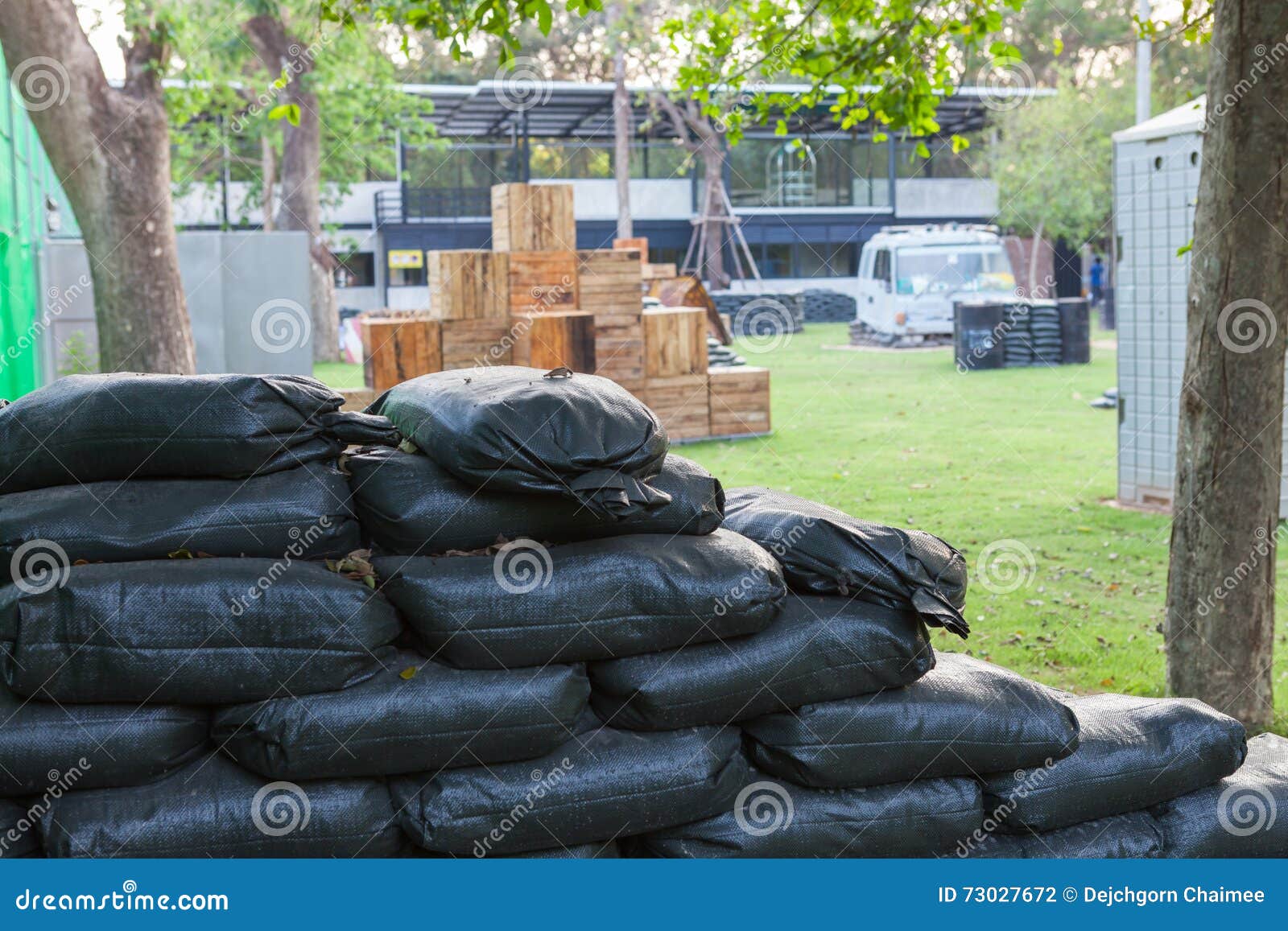 Sandbag Bunker. Royalty-Free Stock Image | CartoonDealer.com #73027672 Sandbag Bunker. Royalty-Free Stock Image | CartoonDealer.com #73027672