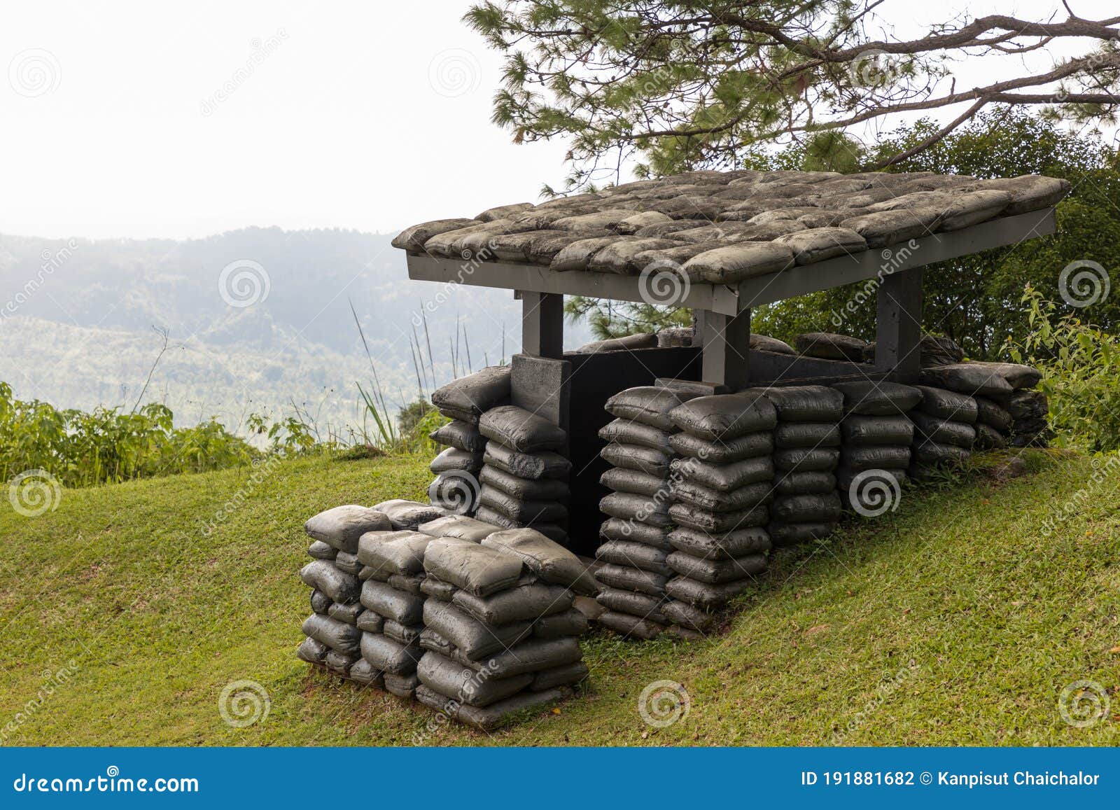 Sandbag Bunker. Royalty-Free Stock Image | CartoonDealer.com #73027672 Sandbag Bunker. Royalty-Free Stock Image | CartoonDealer.com #73027672