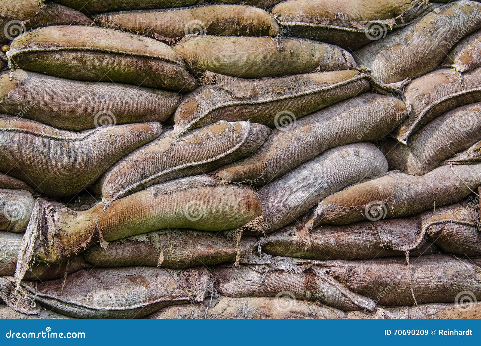 Sandbag wall stock image. Image of high, fortified, flood - 70690209
