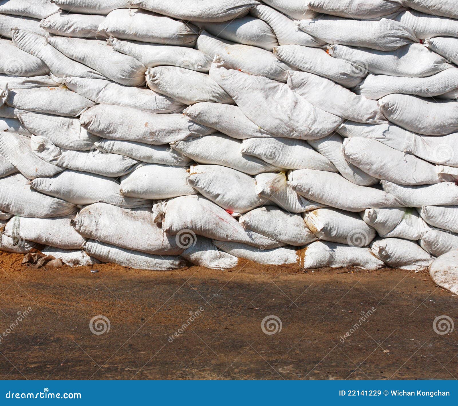 Sandbags stock image. Image of peace, banks, mineralized - 22141229