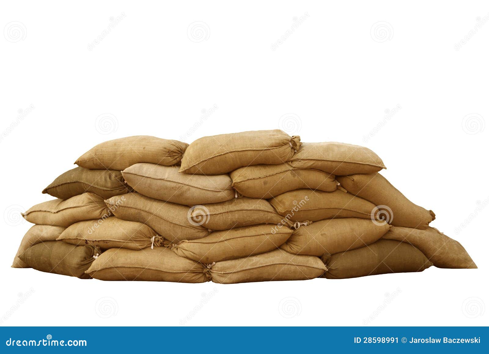 Sandbags stock image. Image of sand, barricade, deluge - 28598991