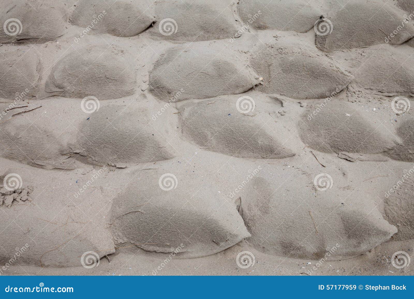 Sandbags on beach stock image. Image of sand, beach, background - 57177959