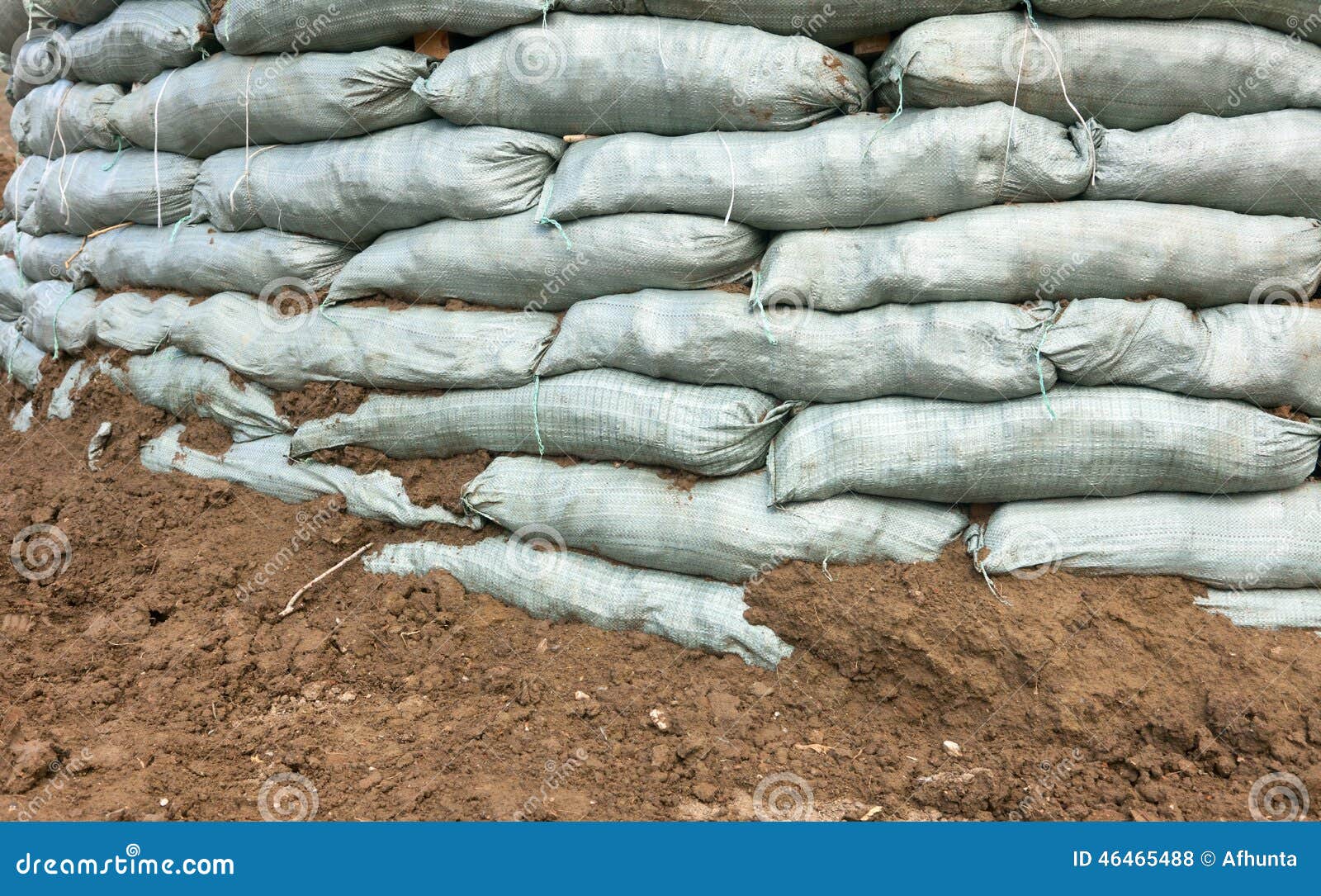 Sandbags for Flood Protection Stock Photo - Image of protect, sack ...
