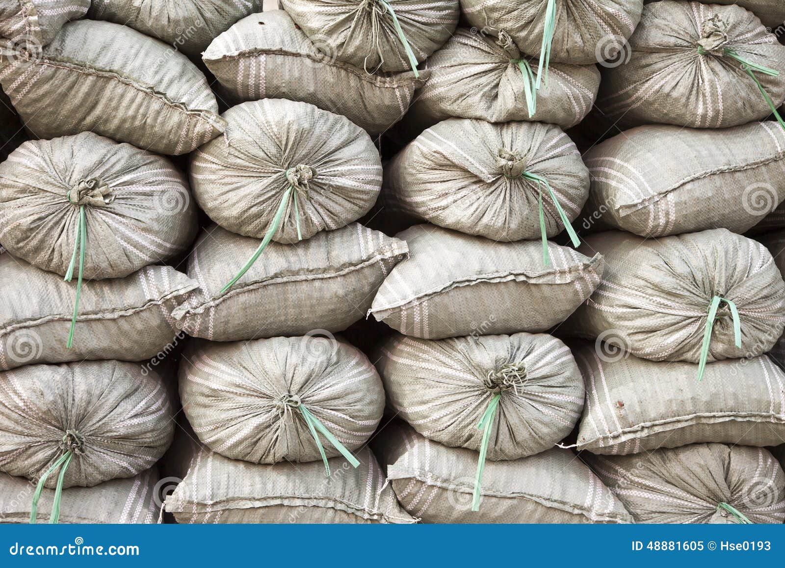 Sandbags stock image. Image of stack, outdoors, stacked - 48881605