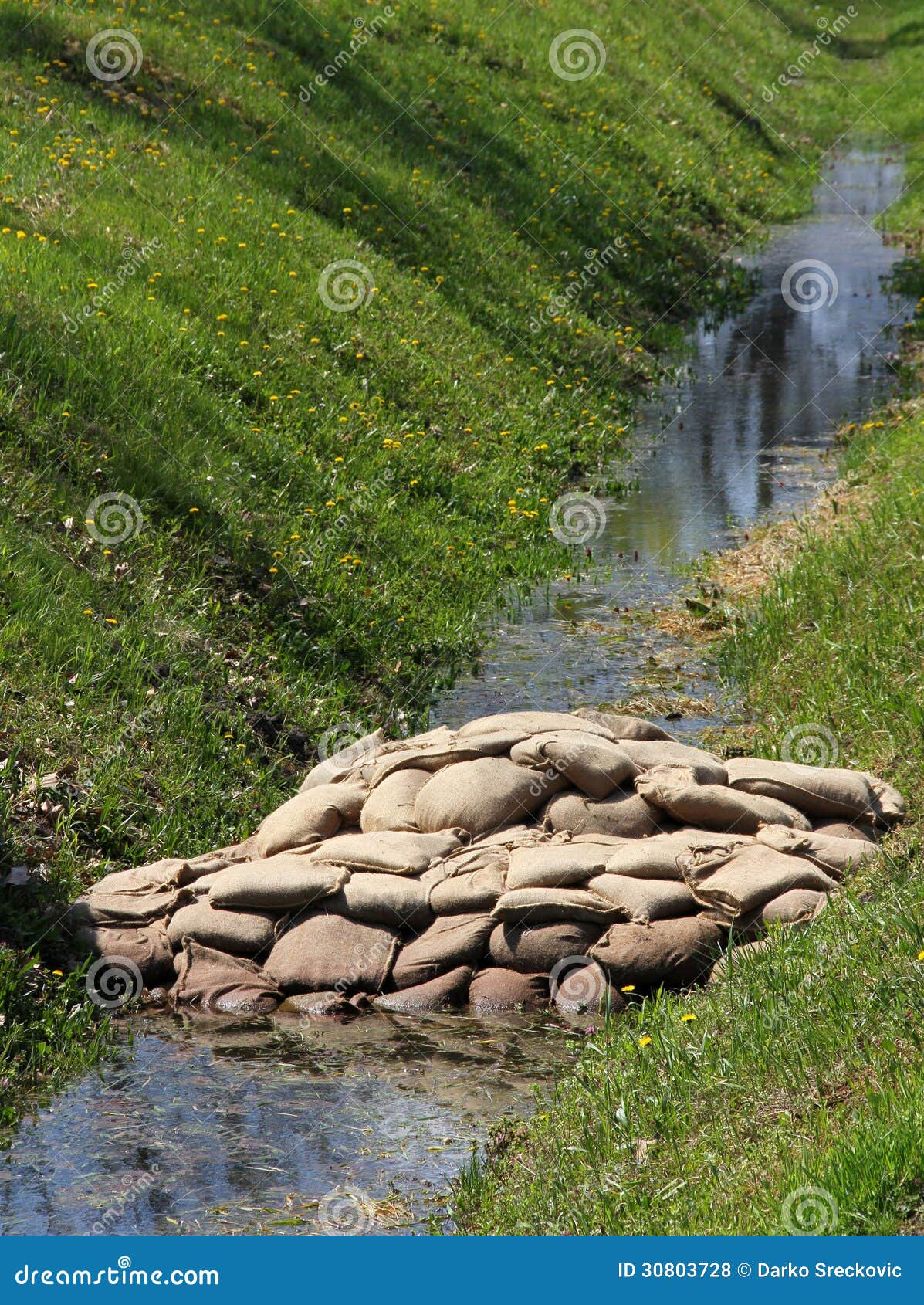 Sandbags stock photo. Image of barrier, protection, flood - 30803728