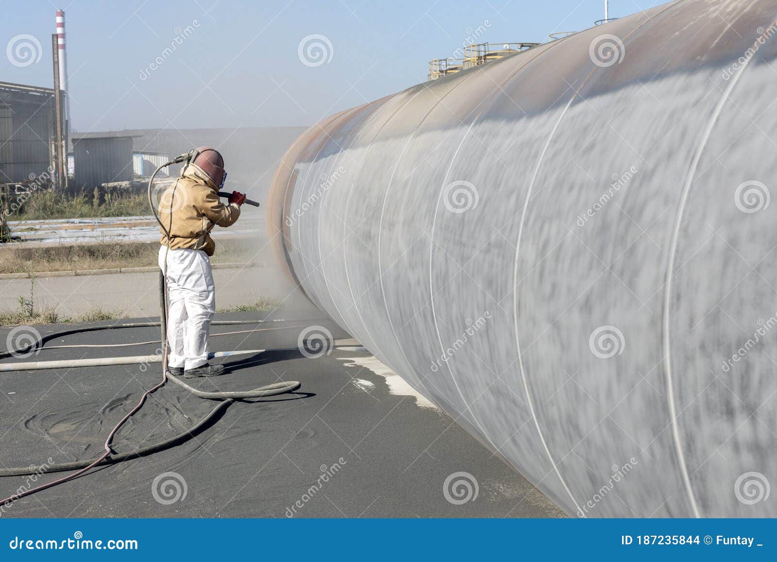 Sandblasting Or Abrasive Blasting To Steel Material Abrasive Blasting Which Uses Compressed