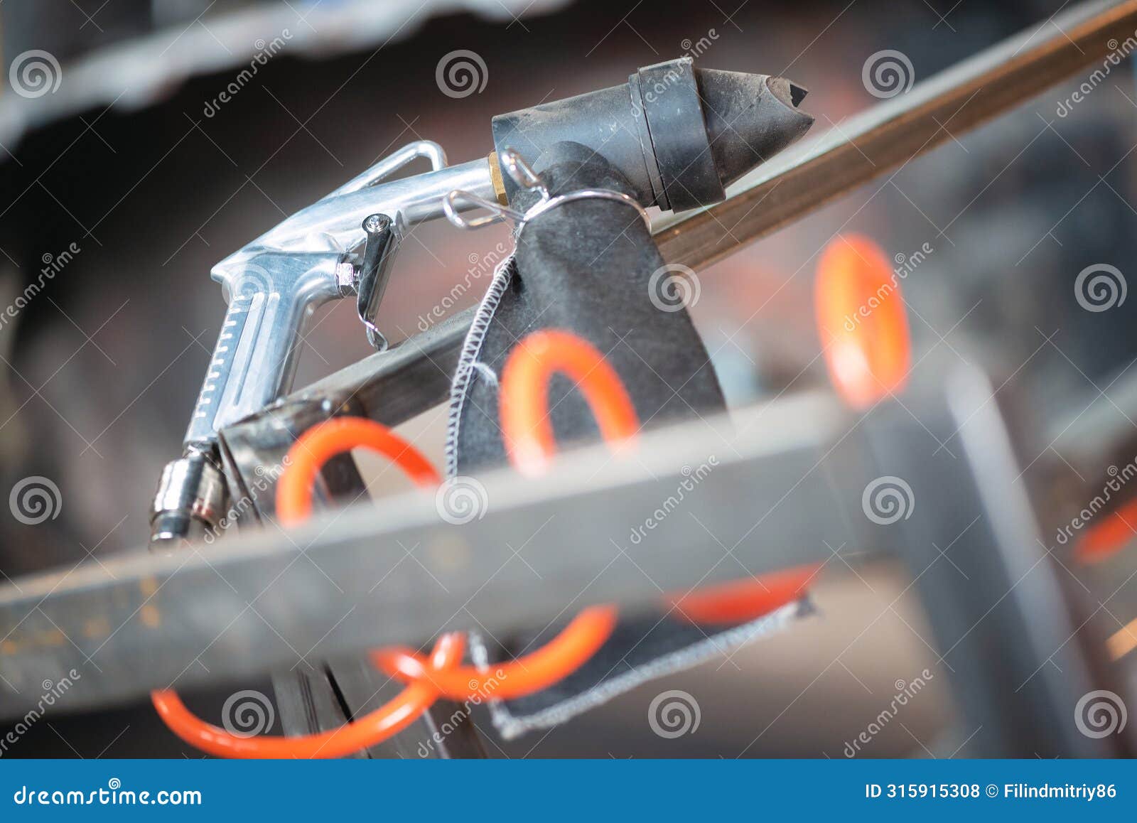 Sandblasting gun stock photo. Image of service, repair - 315915308