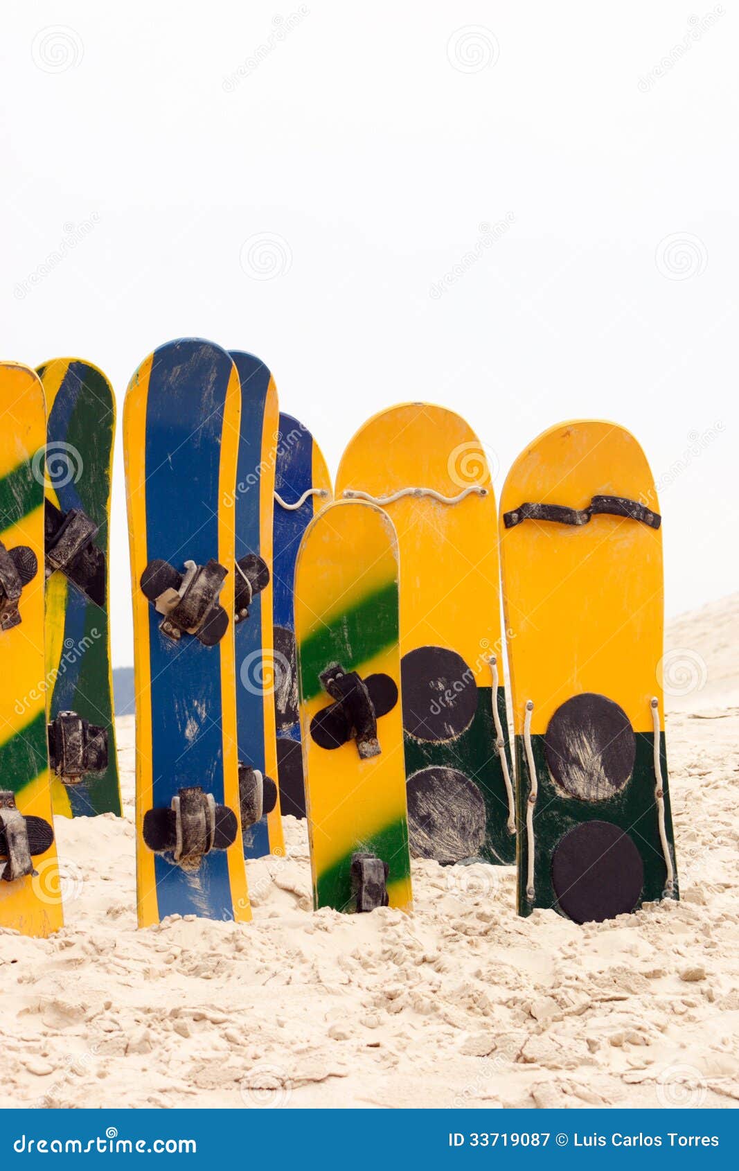 Sandboards stock afbeelding. Image of duinen, toerisme - 33719087