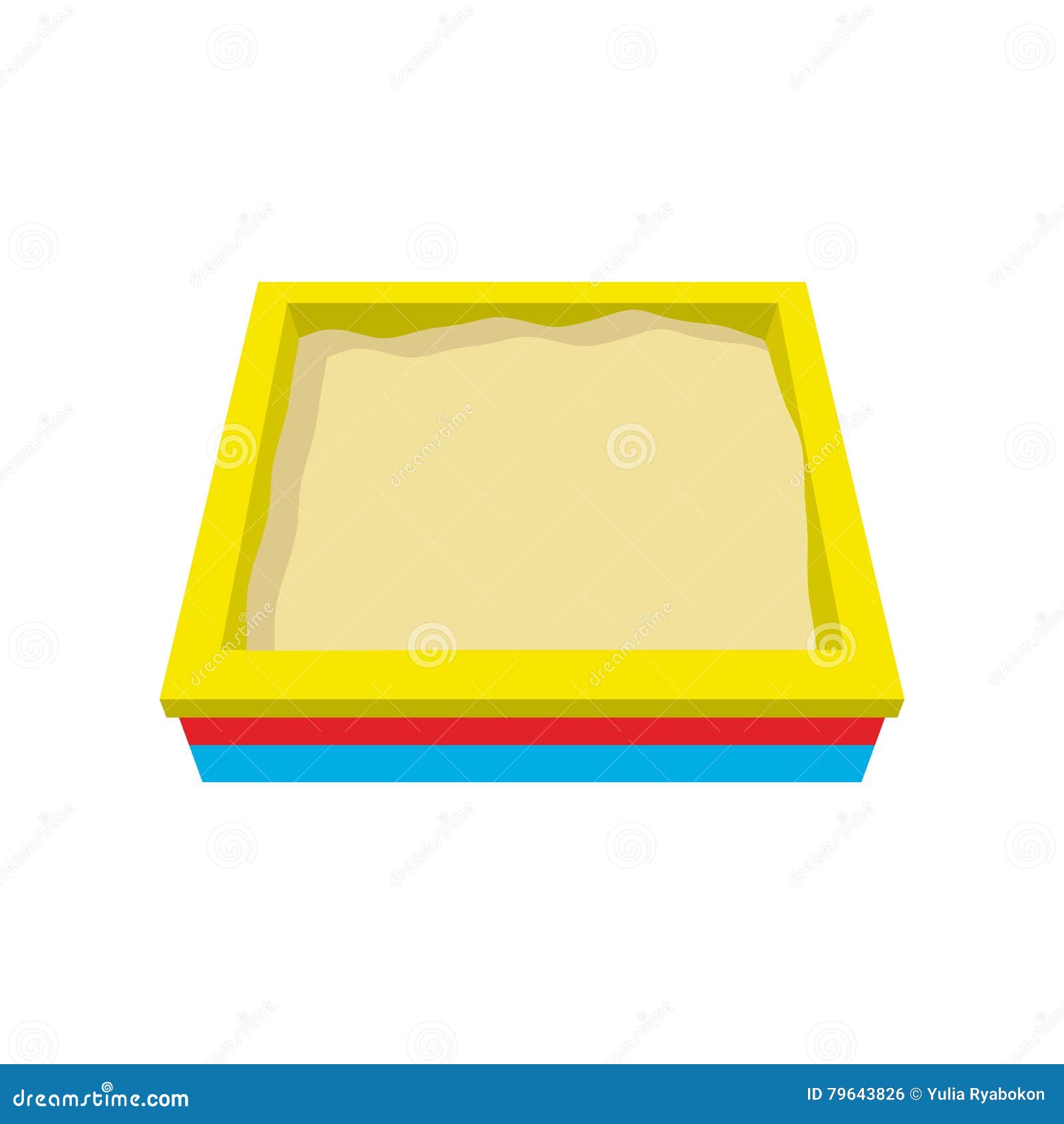 Sandbox Cartoon Icon Vector Illustration | CartoonDealer.com #79643826