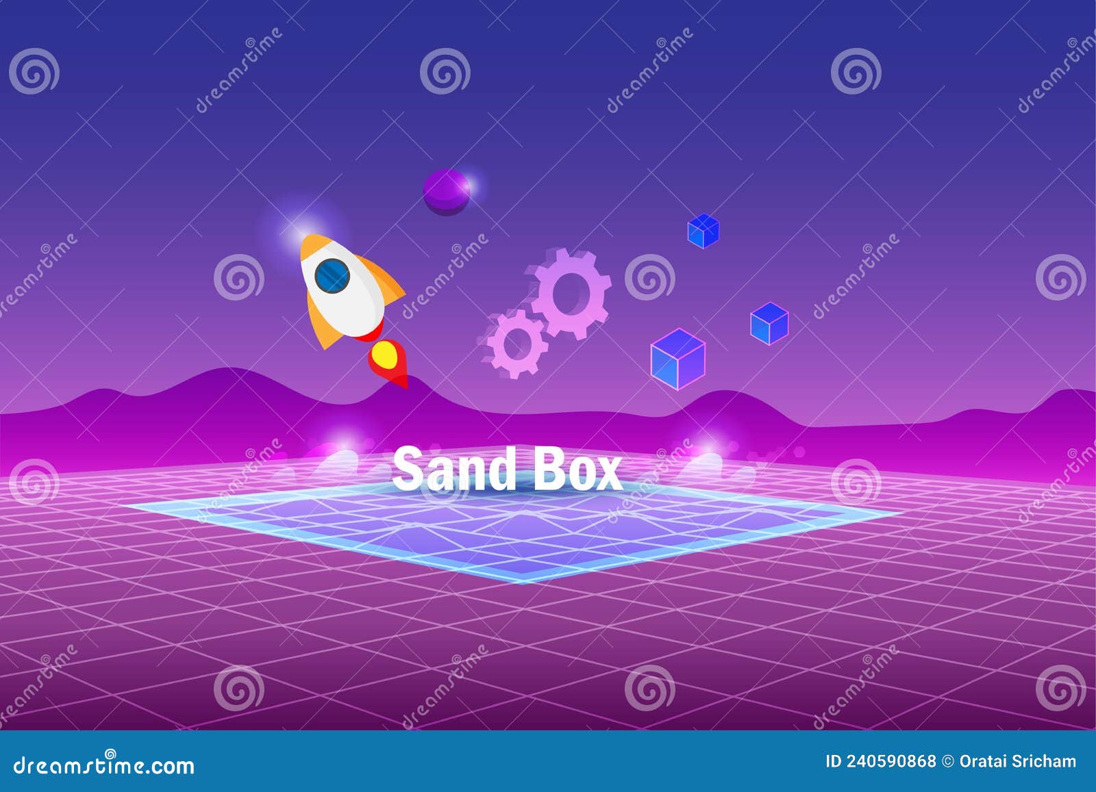 Sandbox Software App Icon. Generative AI. Royalty-Free Stock ...