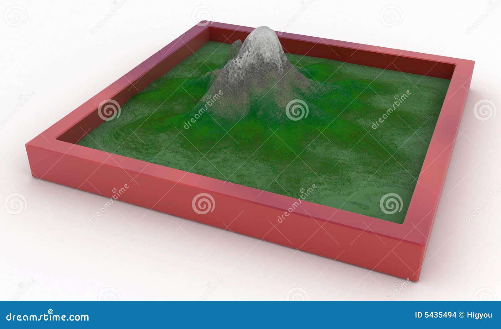 Sandbox Mountain stock illustration. Illustration of landscape - 5435494