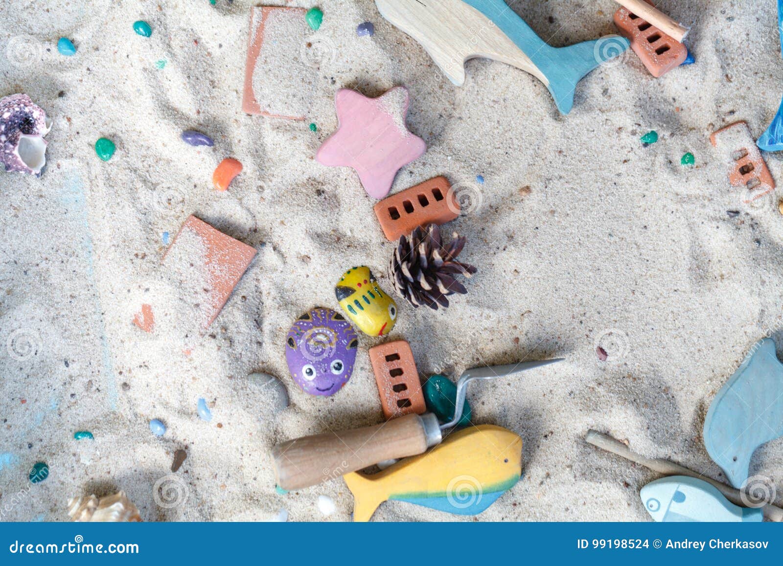 Sandbox. Sand Therapy. the Work of a Psychologist Stock Photo - Image ...