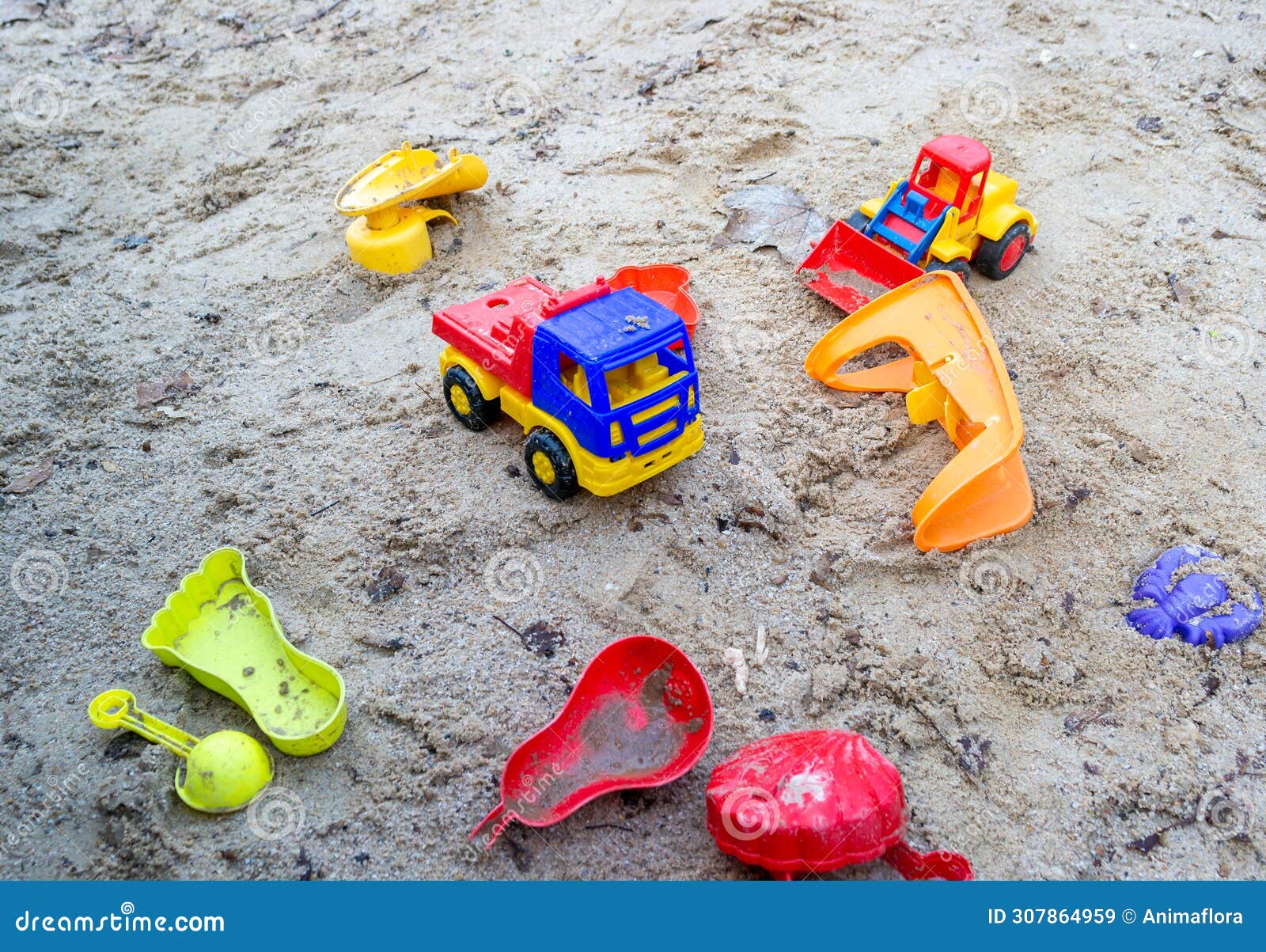 Sandbox Toys for Toddlers in the Sand Stock Image - Image of outdoor ...
