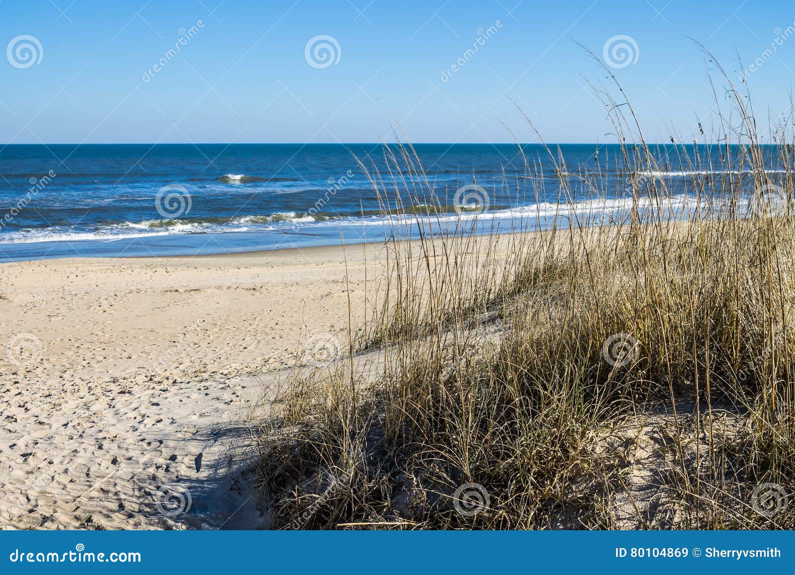 Sandbridge Beach in Virginia Beach, Virginia Stock Image - Image of ...