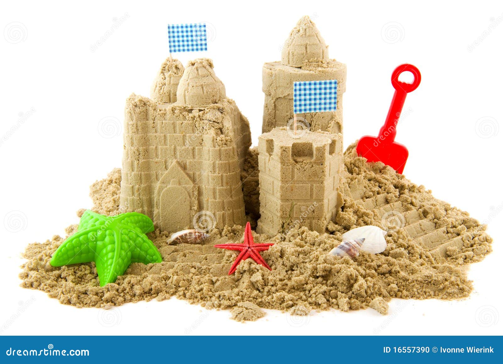 Sandcastle stock photo. Image of starfish, buiilding - 16557390