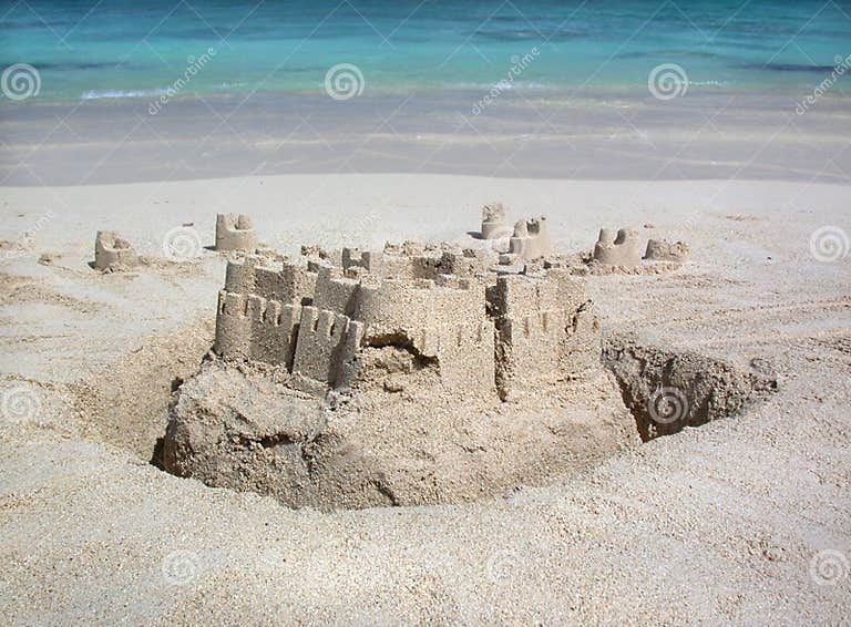 Sandcastle stock photo. Image of seashore, sand, holiday - 206778
