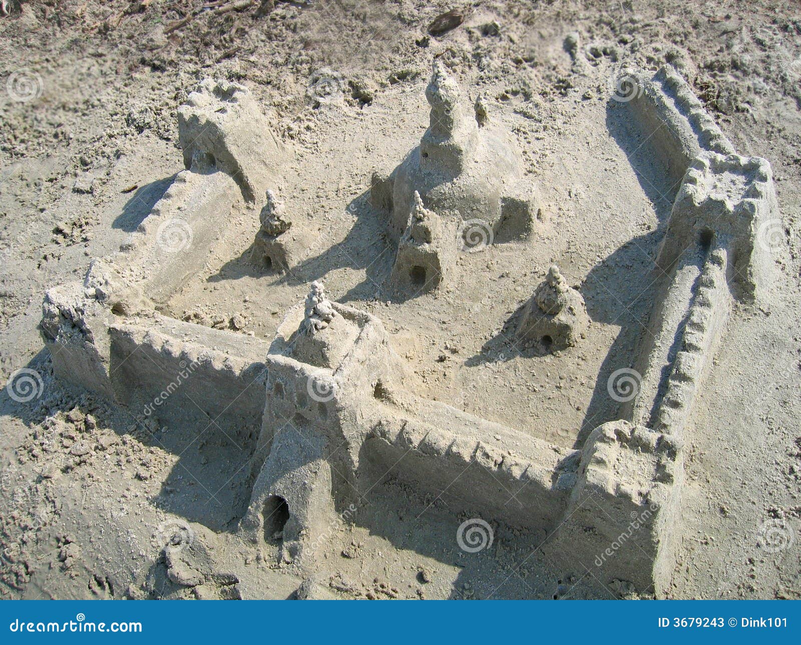 Sandcastle stock image. Image of rest, large, holiday - 3679243