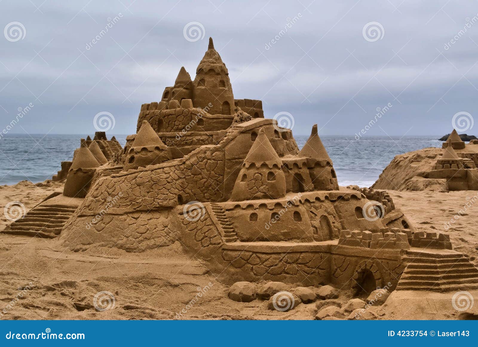 Sandcastle stock photo. Image of coast, sandcastle, beach - 4233754