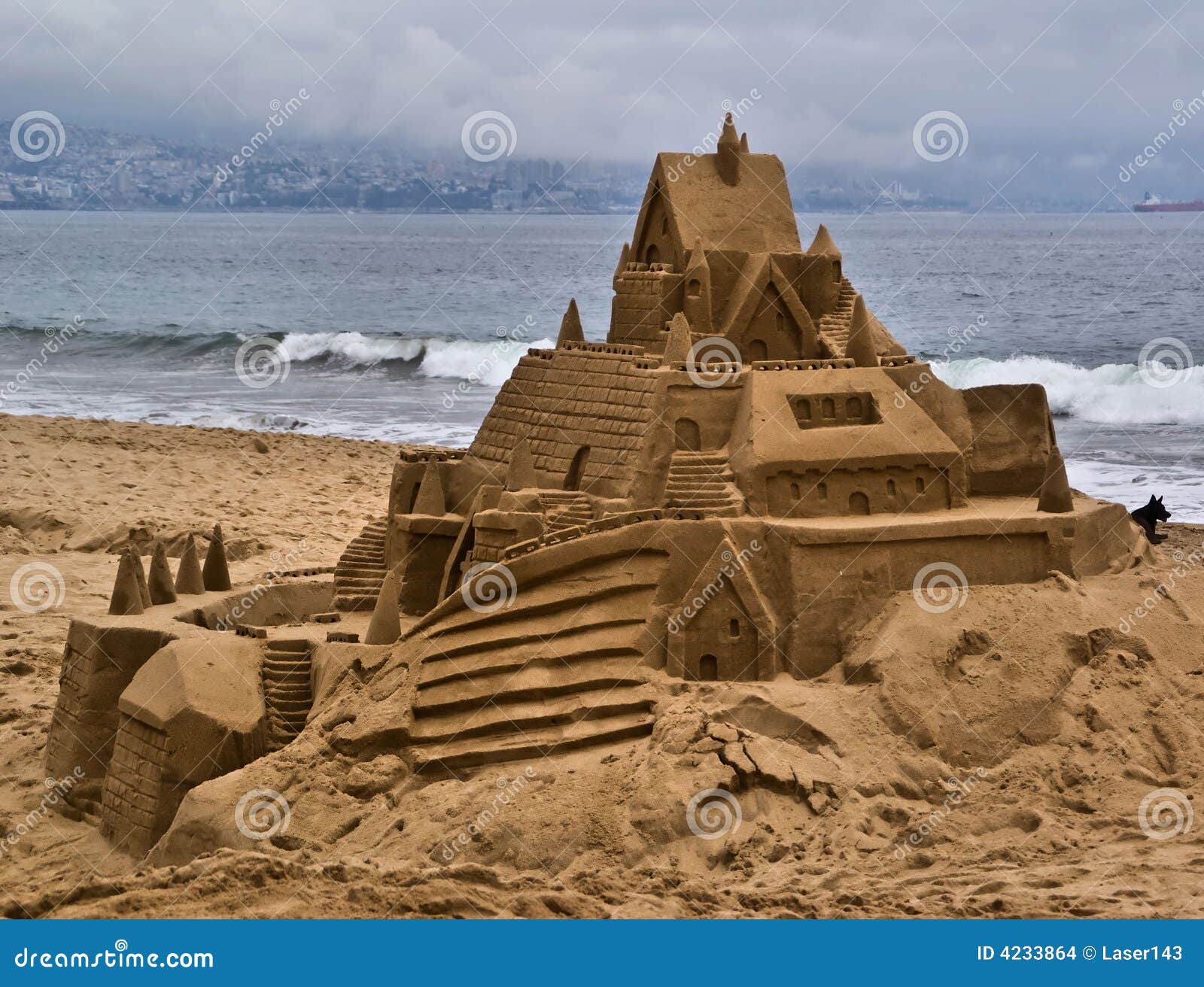Sandcastle stock photo. Image of blue, love, development - 4233864