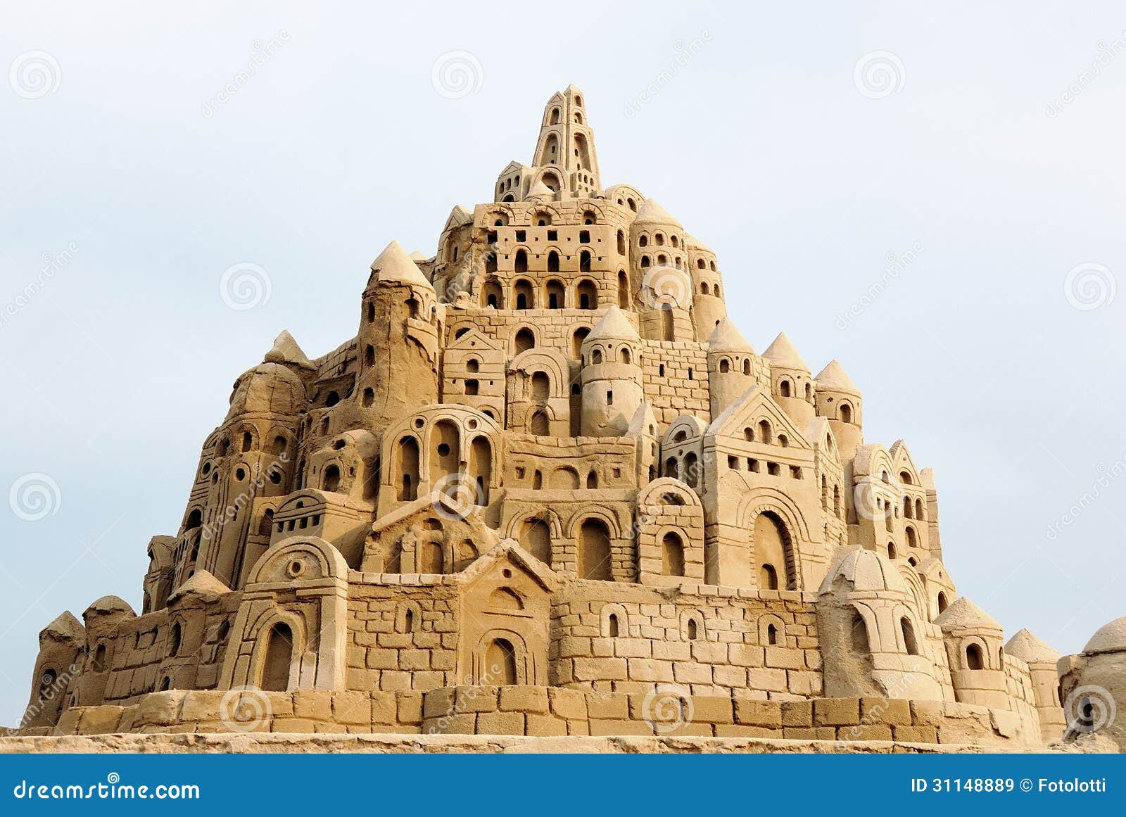 Sandcastle stock image. Image of tower, castle, fragile - 31148889