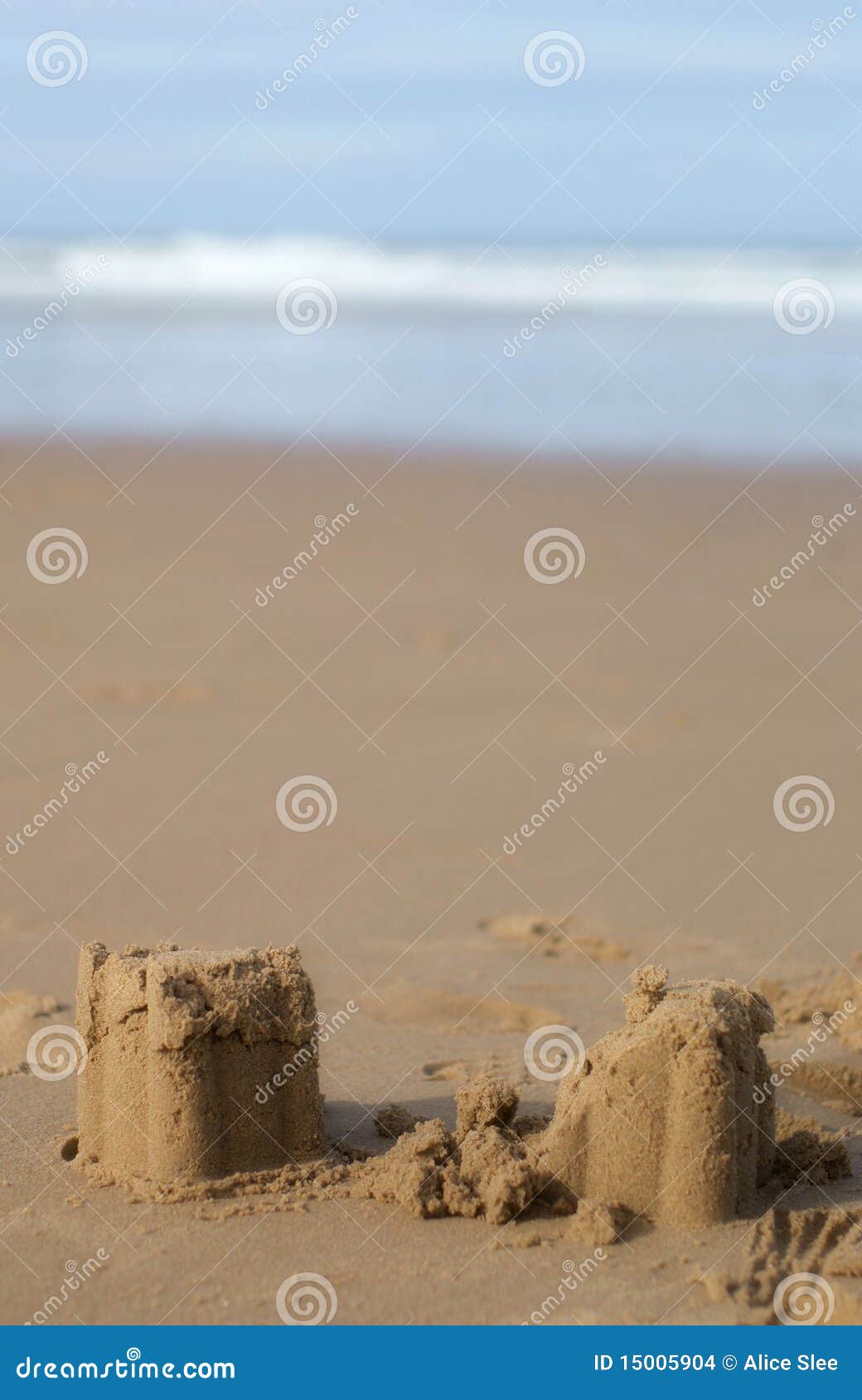 Sandcastles stock photo. Image of blur, crumbling, castle - 15005904