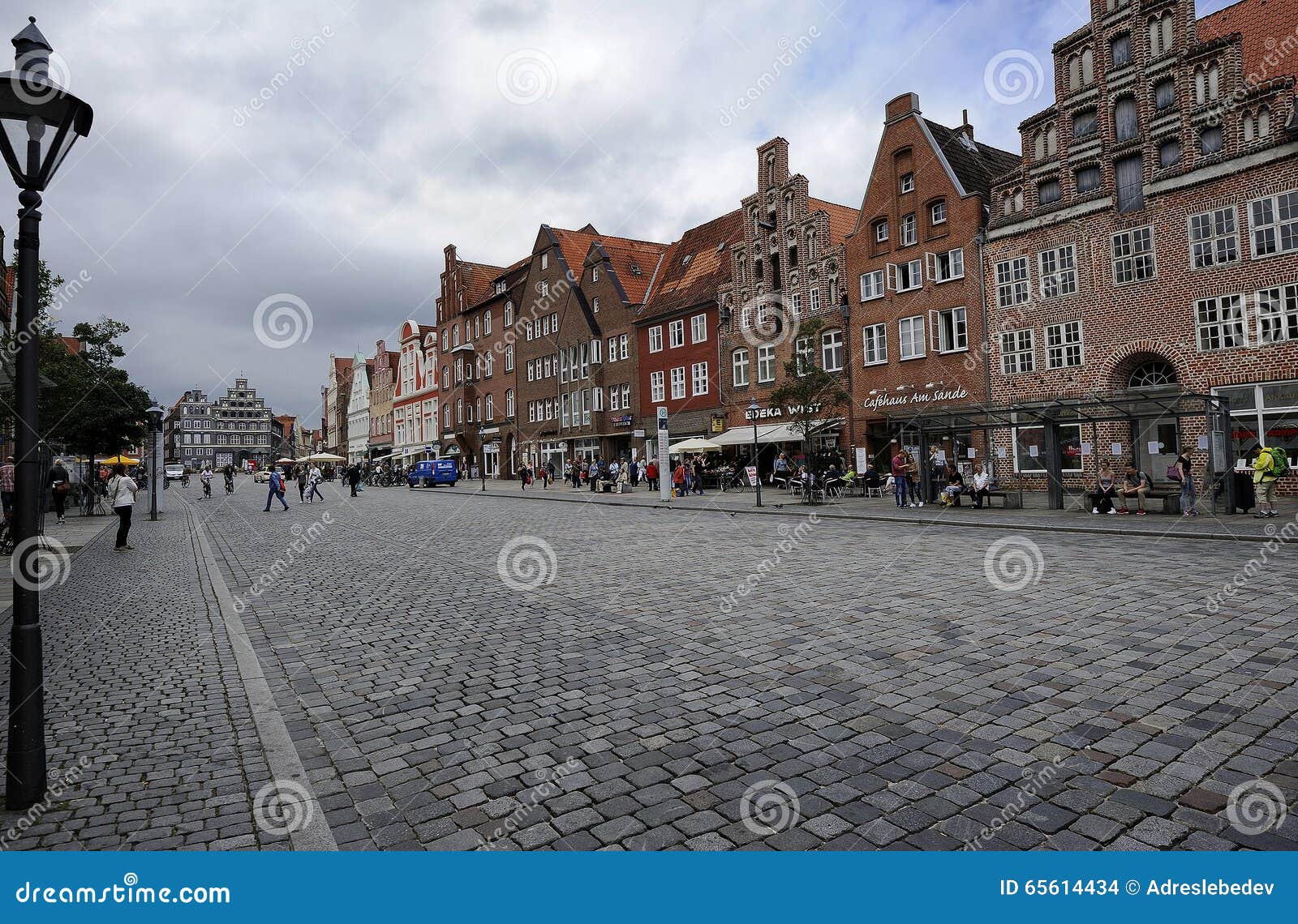 Am Sande Square, Luneburg, Germany Editorial Stock Image - Image of ...
