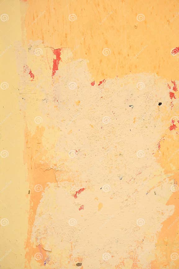 Sanded Surface with Layers of Old Paint and Plaster, Colored Background ...