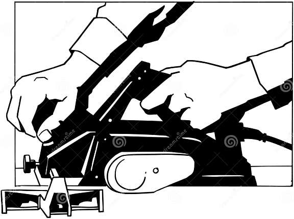 Sander Tools Cartoon Vector Clipart Stock Vector - Illustration of ...