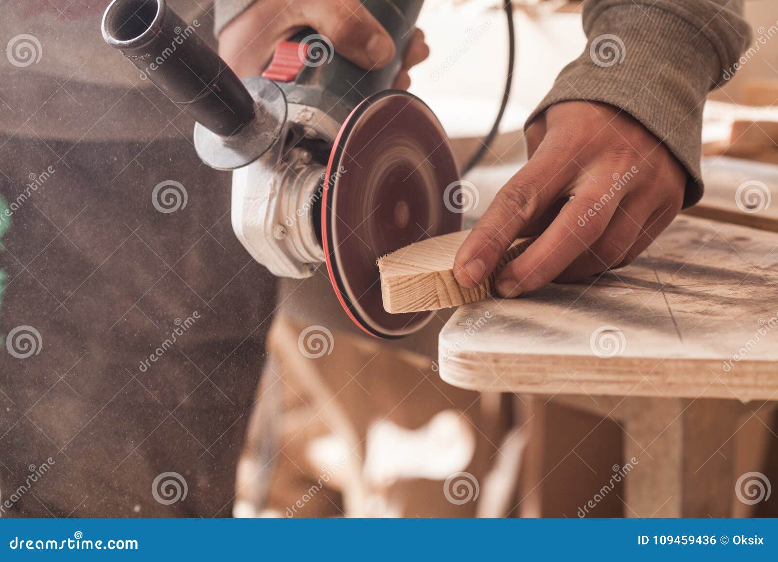 Sander for wood stock photo. Image of power, occupation - 109459436