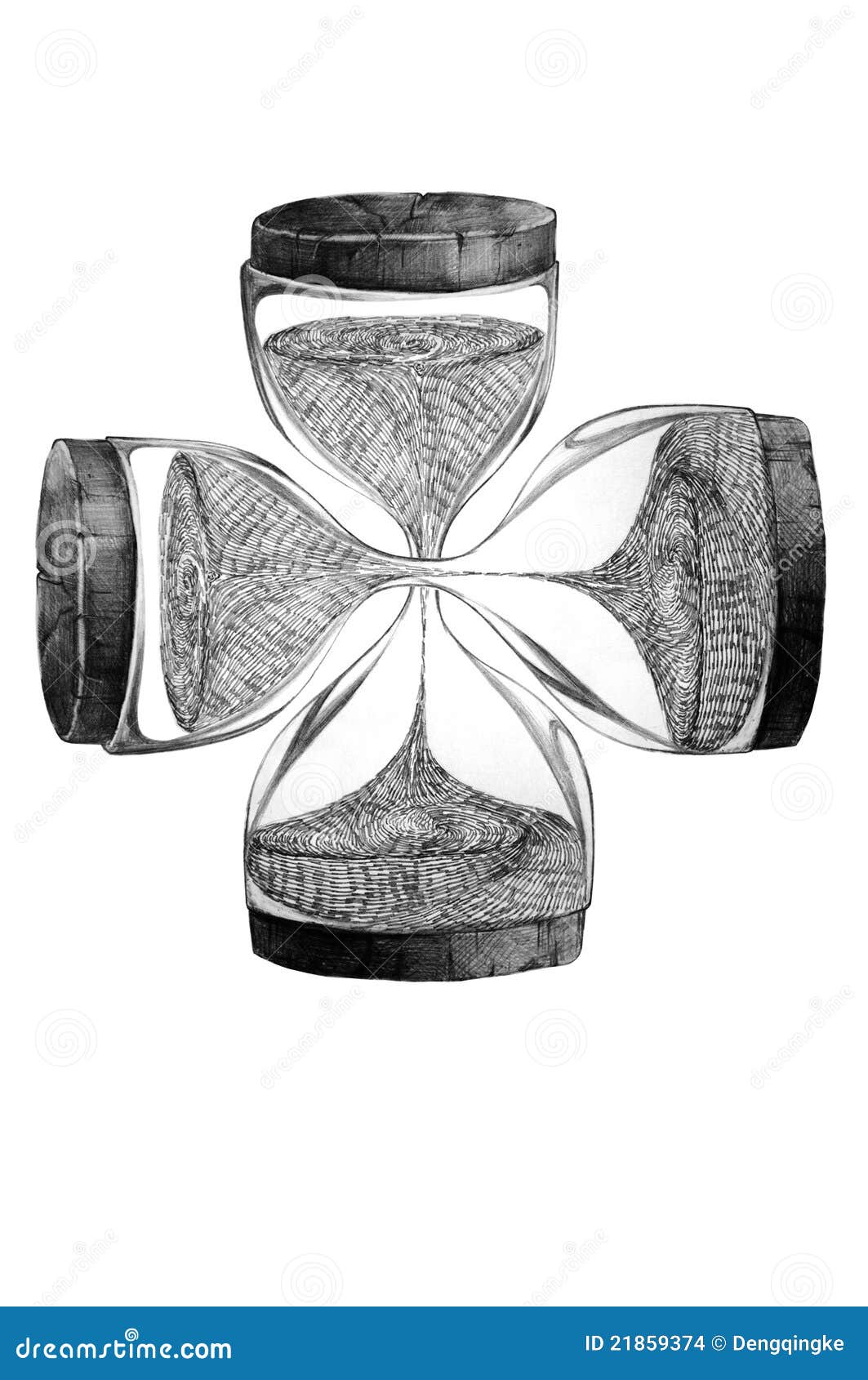 Sandglass stock illustration. Illustration of countdown - 21859374