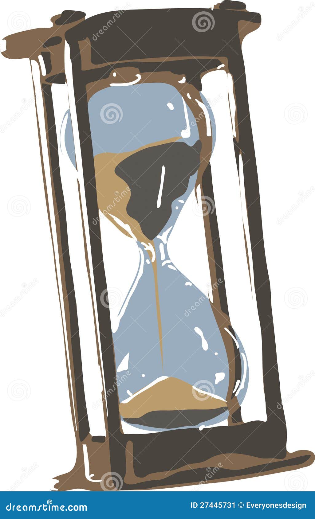 Sandglass stock vector. Illustration of history, hourglass - 27445731