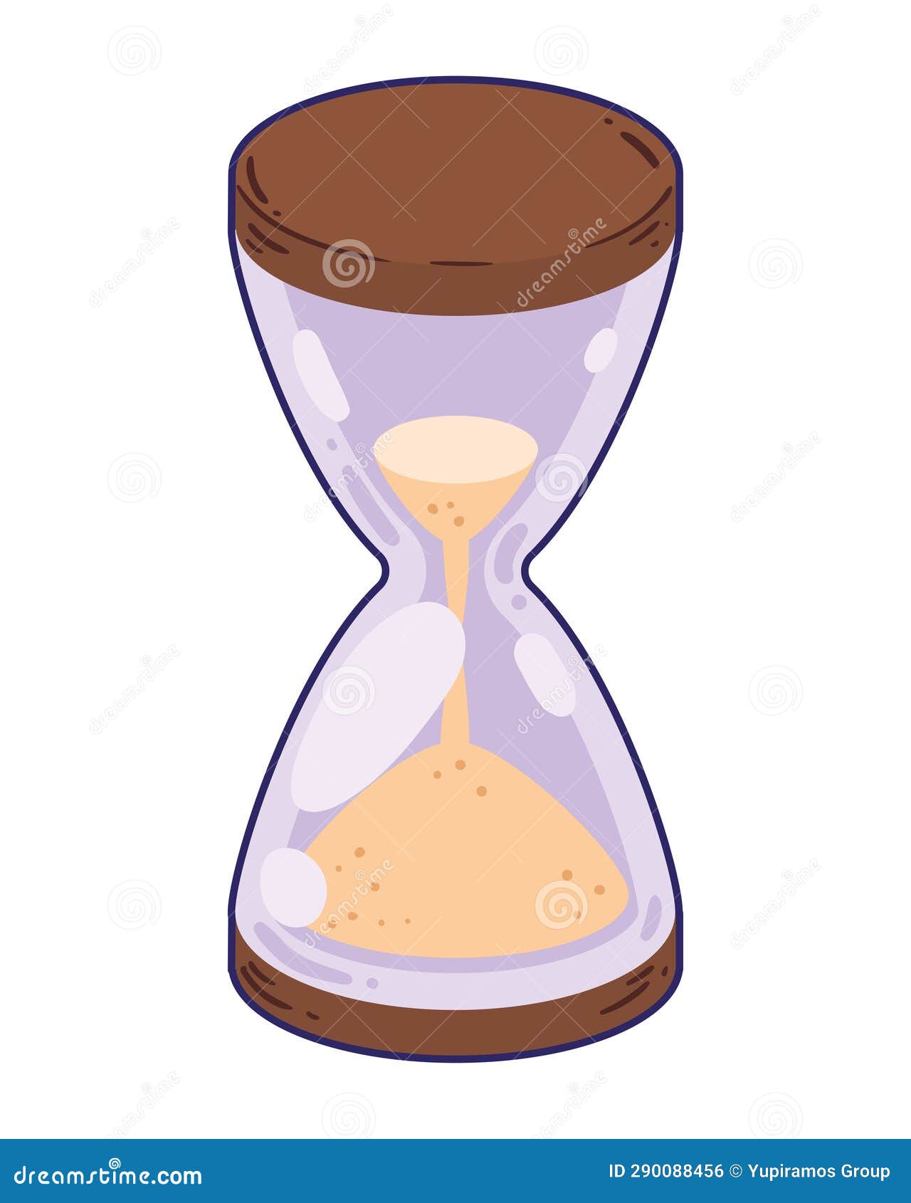 Sandglass Design Illustration Stock Illustration - Illustration of ...