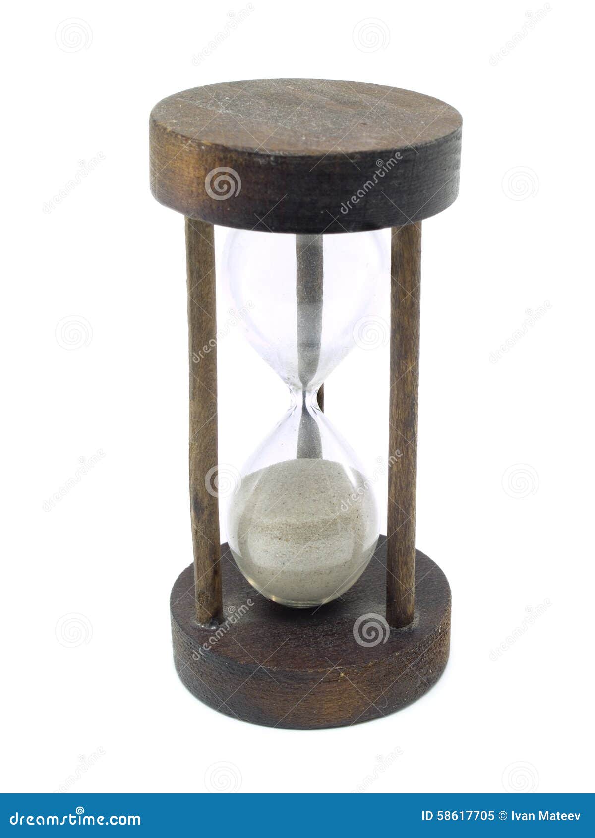 Sandglass stock image. Image of isolated, sand, white - 58617705