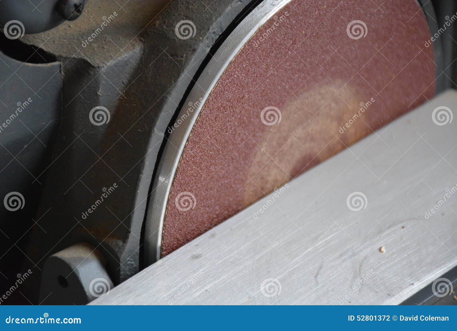 Sanding disc stock photo. Image of detail, machine, woodworking - 52801372