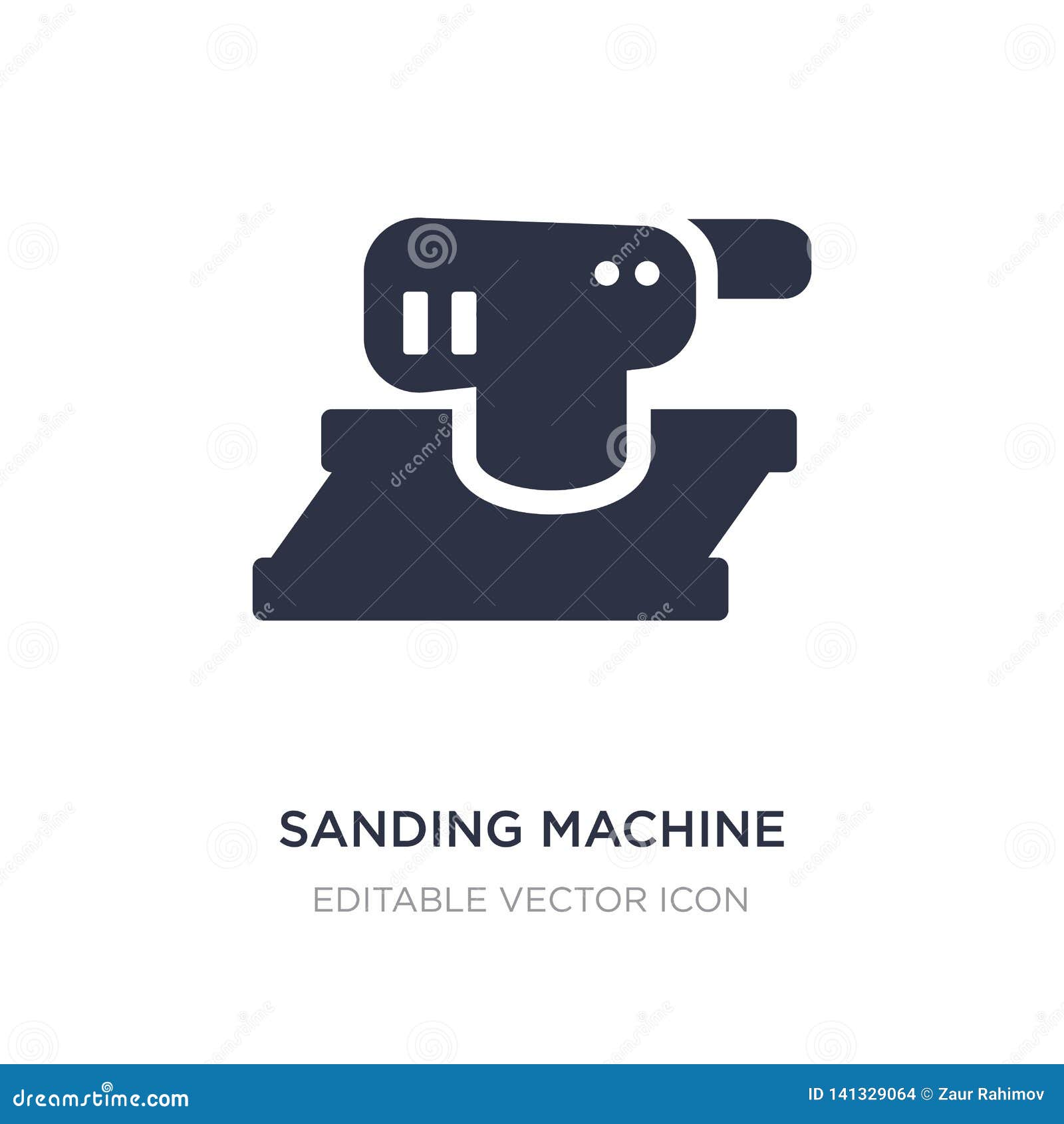 Sanding Machine Icon on White Background. Simple Element Illustration ...