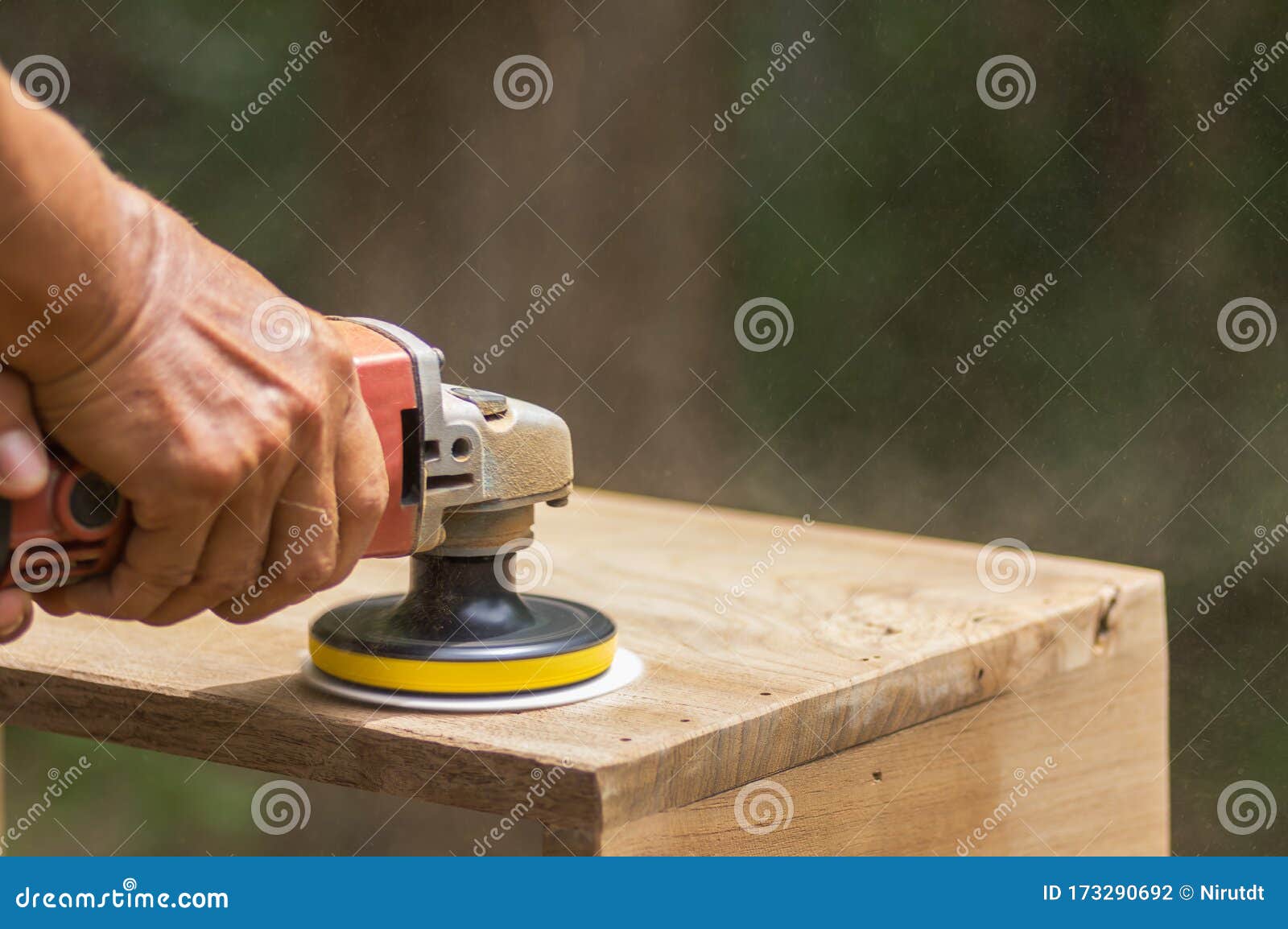 Sanding machine stock photo. Image of electric, furniture - 173290692